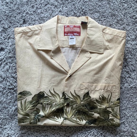 RJC | Shirts | Vintage Hawaiian Aloha Shirt Large Rjc Made In Hawaii ...
